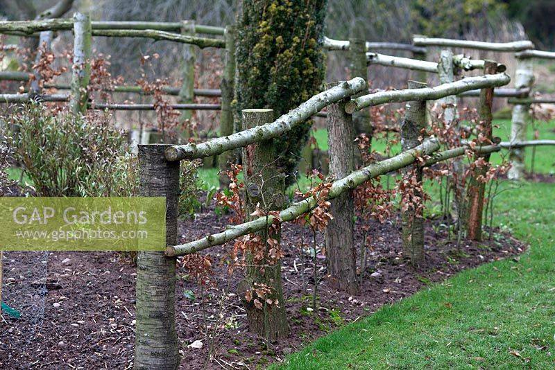 23 Rustic Tree Branch Garden Fence Ideas You Cannot Miss | SharonSable