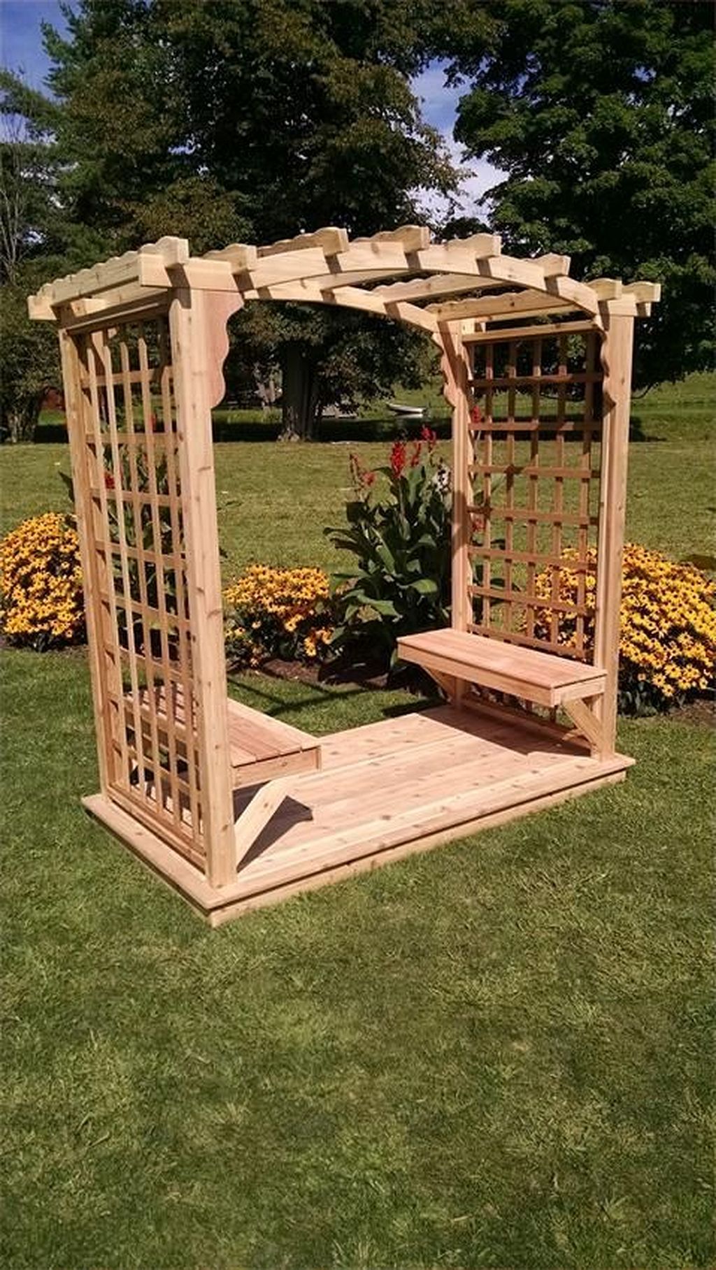 19 Garden Arches and Arbors with Bench Ideas Worth to Check | SharonSable