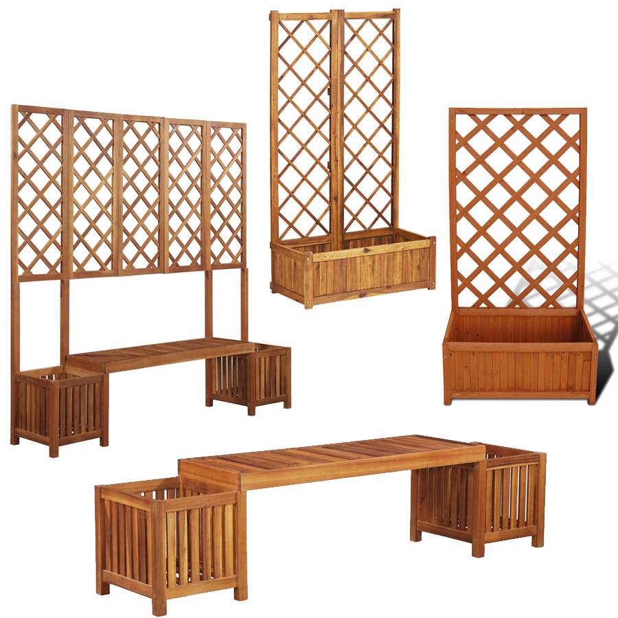 22 Garden Bench Planter with Trellis Ideas Worth to Check | SharonSable