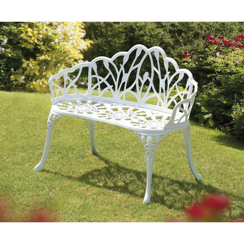 23 White Wrought Iron Garden Bench Ideas You Must Look | SharonSable