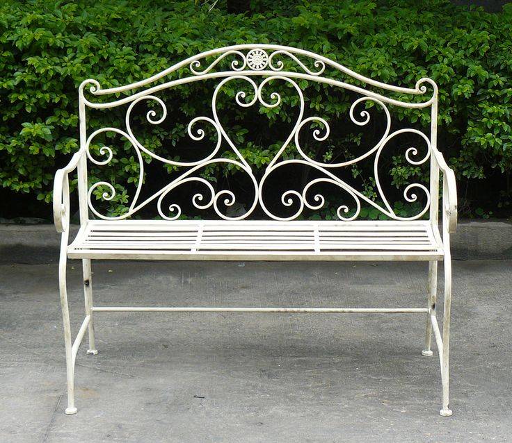 23 White Wrought Iron Garden Bench Ideas You Must Look | SharonSable