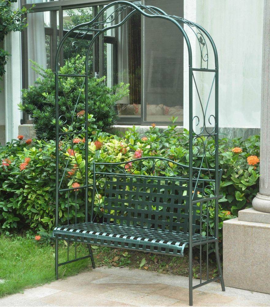 22 Metal Garden Arbors with Benches Ideas You Cannot Miss | SharonSable