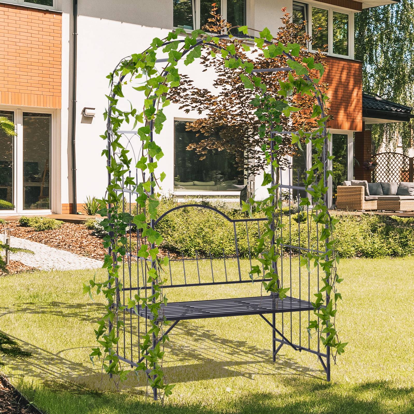 22 Metal Garden Arbors with Benches Ideas You Cannot Miss | SharonSable