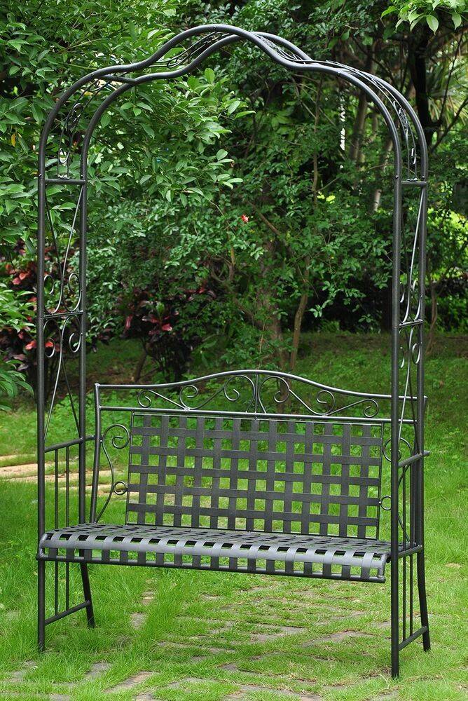 22 Metal Garden Arbors with Benches Ideas You Cannot Miss | SharonSable