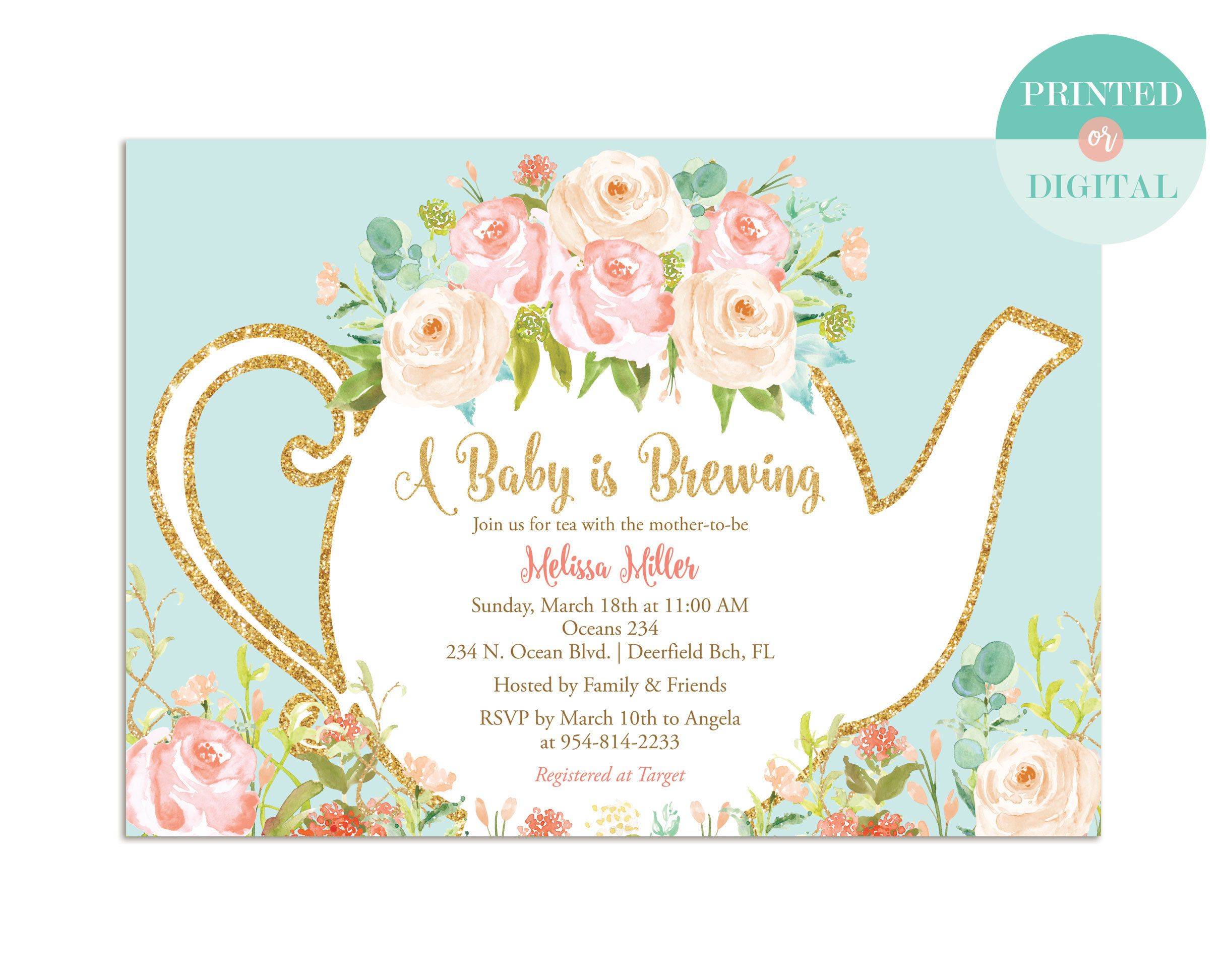 24 Garden Tea Party Invitations Ideas Worth to Check | SharonSable