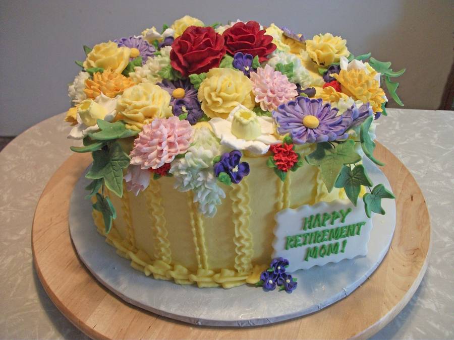 24 Flower Garden Birthday Cake Ideas You Must Look | SharonSable