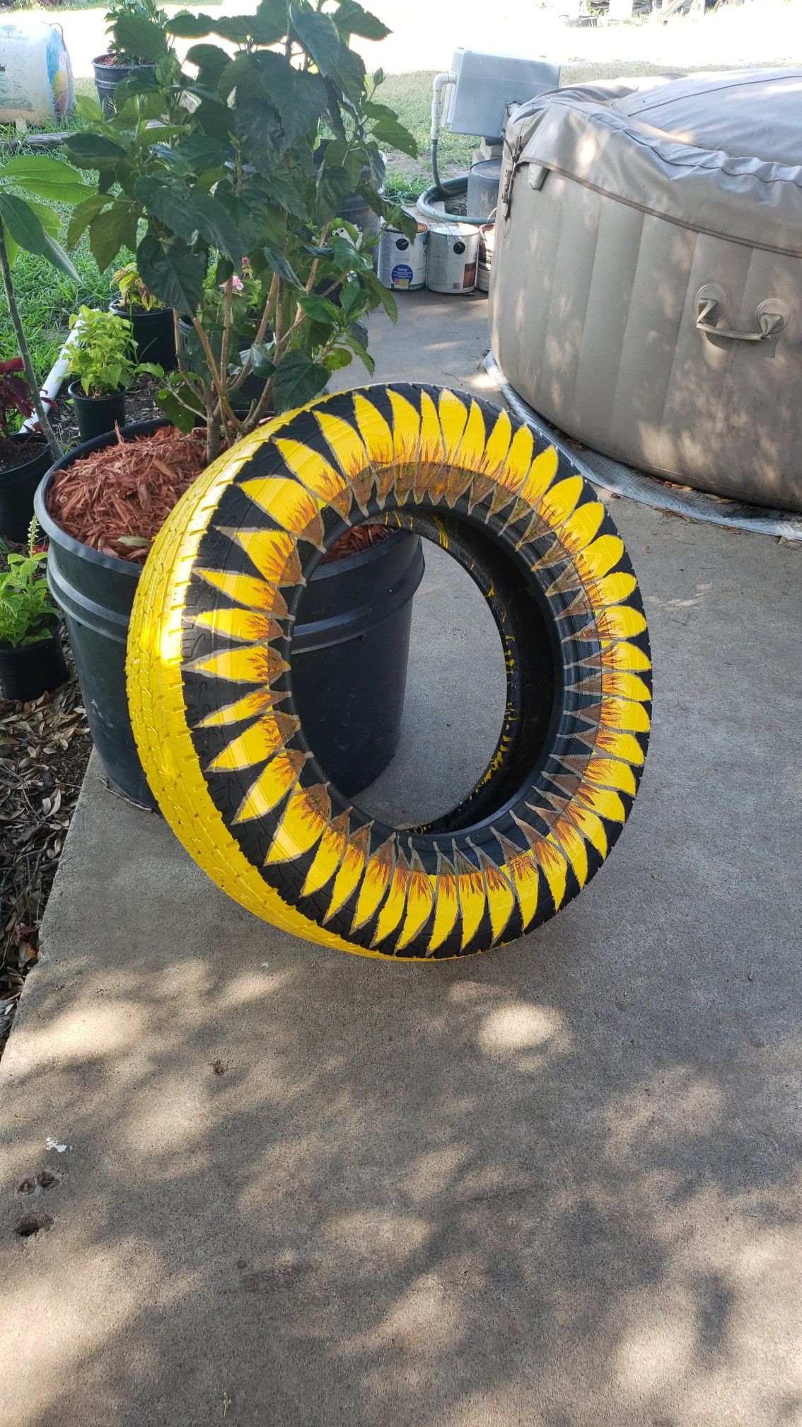 24 Rubber Tire Planters Garden Ideas To Consider | SharonSable