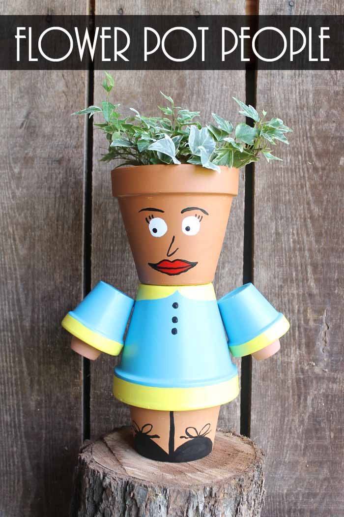 24 Flower Pot People Garden Ideas You Must Look | SharonSable