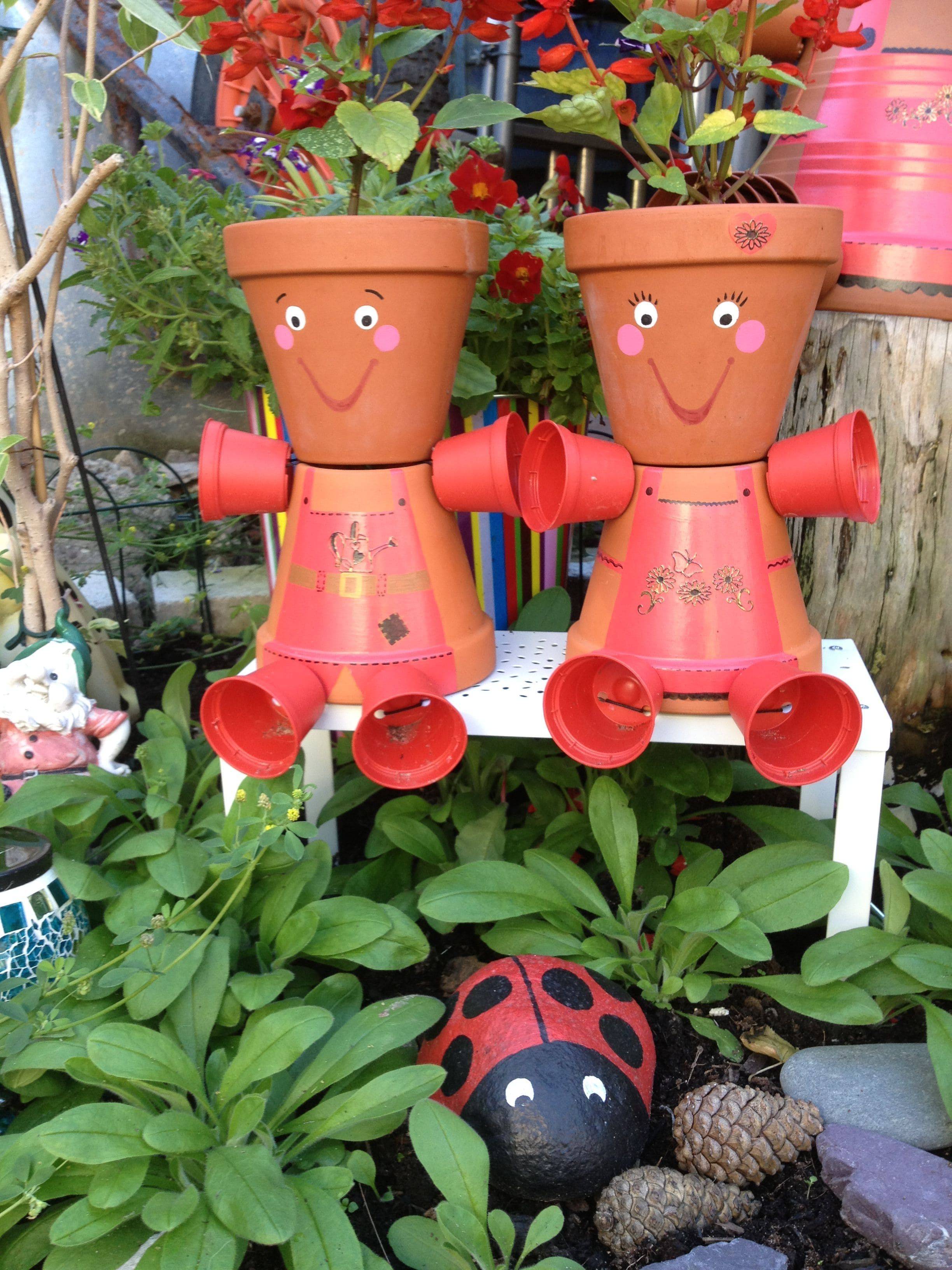 24 Flower Pot People Garden Ideas You Must Look | SharonSable