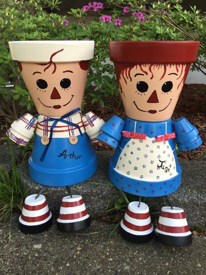 24 Flower Pot People Garden Ideas You Must Look | SharonSable