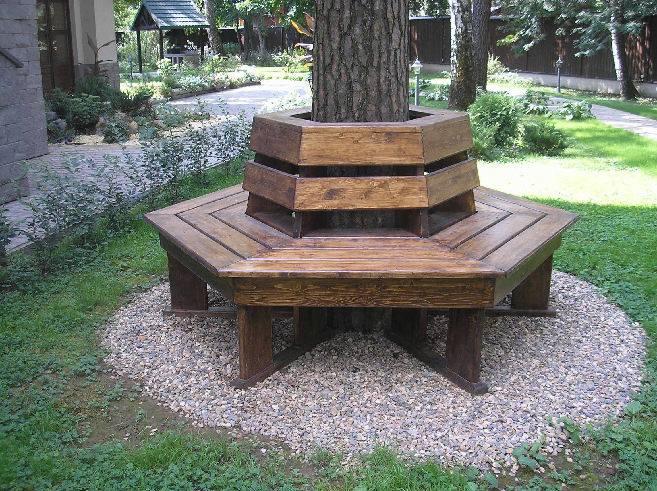 22 Garden Seat around Tree Ideas You Gonna Love | SharonSable