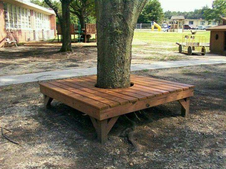 22 Garden Seat around Tree Ideas You Gonna Love | SharonSable