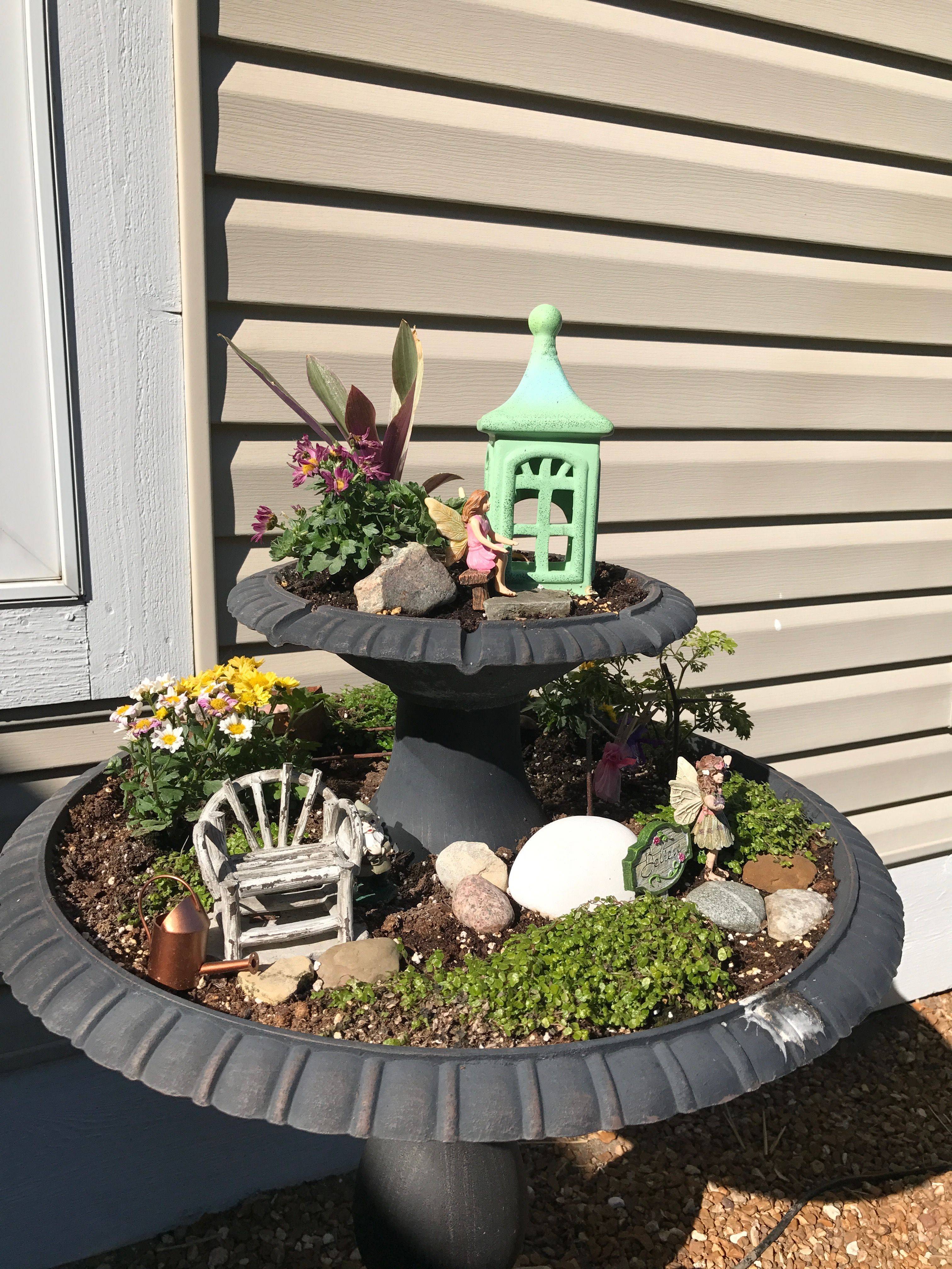 22 Miniature Fairy Garden Fountain Ideas To Consider | SharonSable