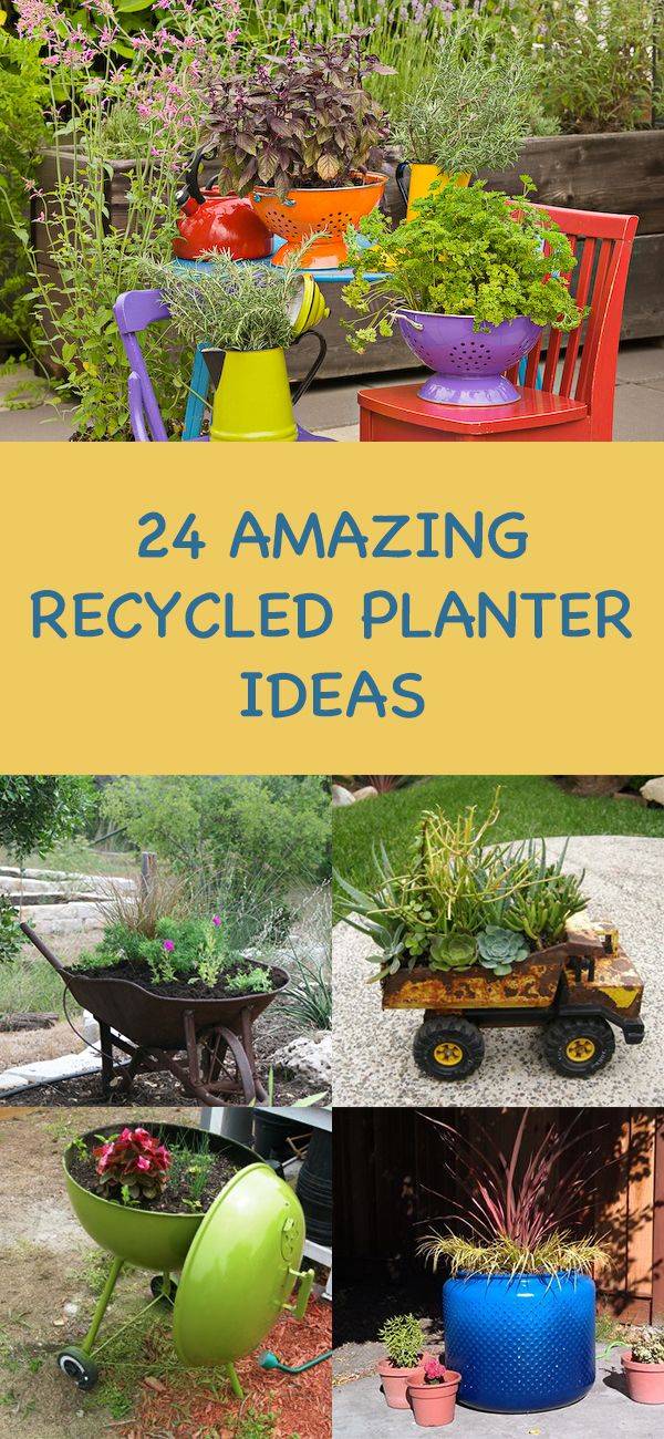 24 Recycled Garden Planters Ideas For This Year | SharonSable