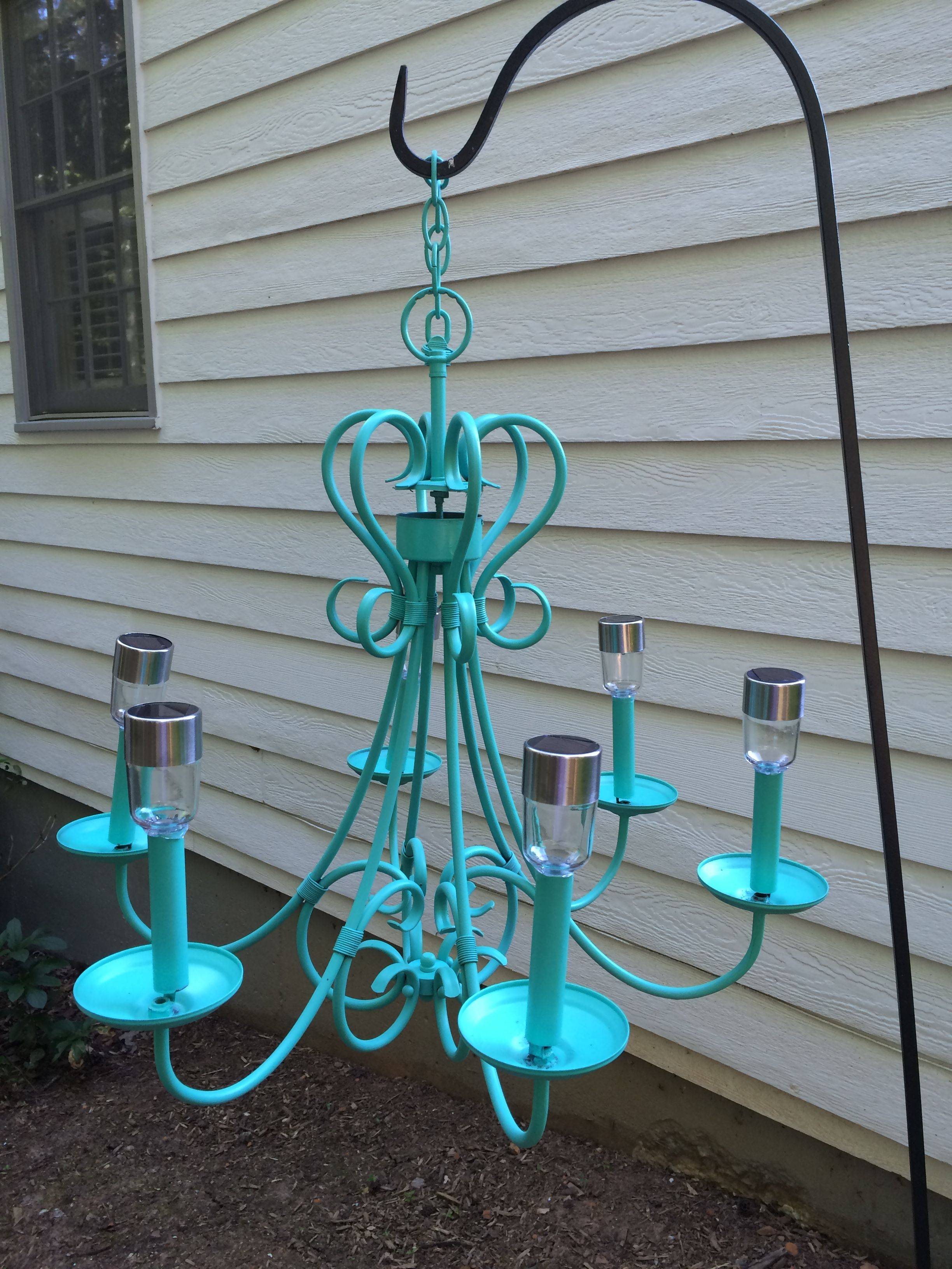 23 DIY Outdoor Solar Garden Chandelier Ideas You Must Look | SharonSable