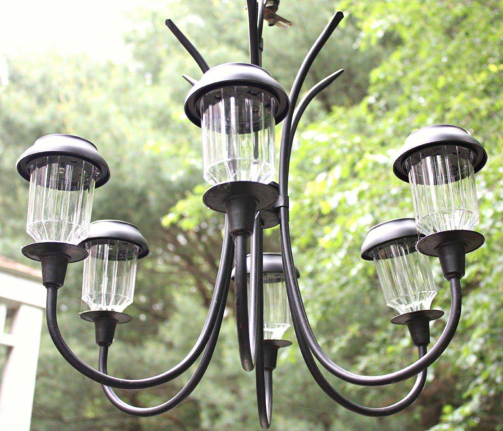 23 DIY Outdoor Solar Garden Chandelier Ideas You Must Look | SharonSable