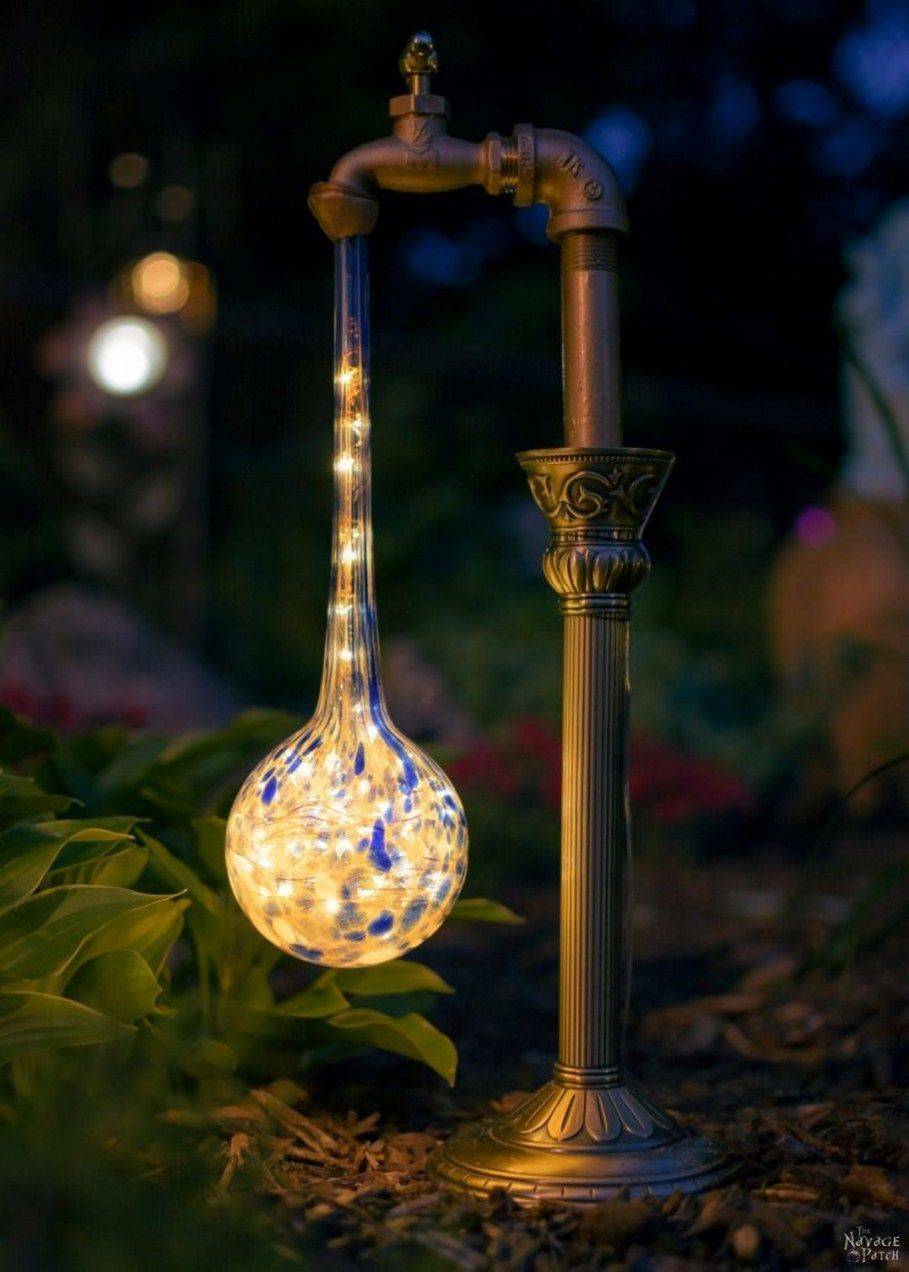 23 DIY Outdoor Solar Garden Chandelier Ideas You Must Look | SharonSable