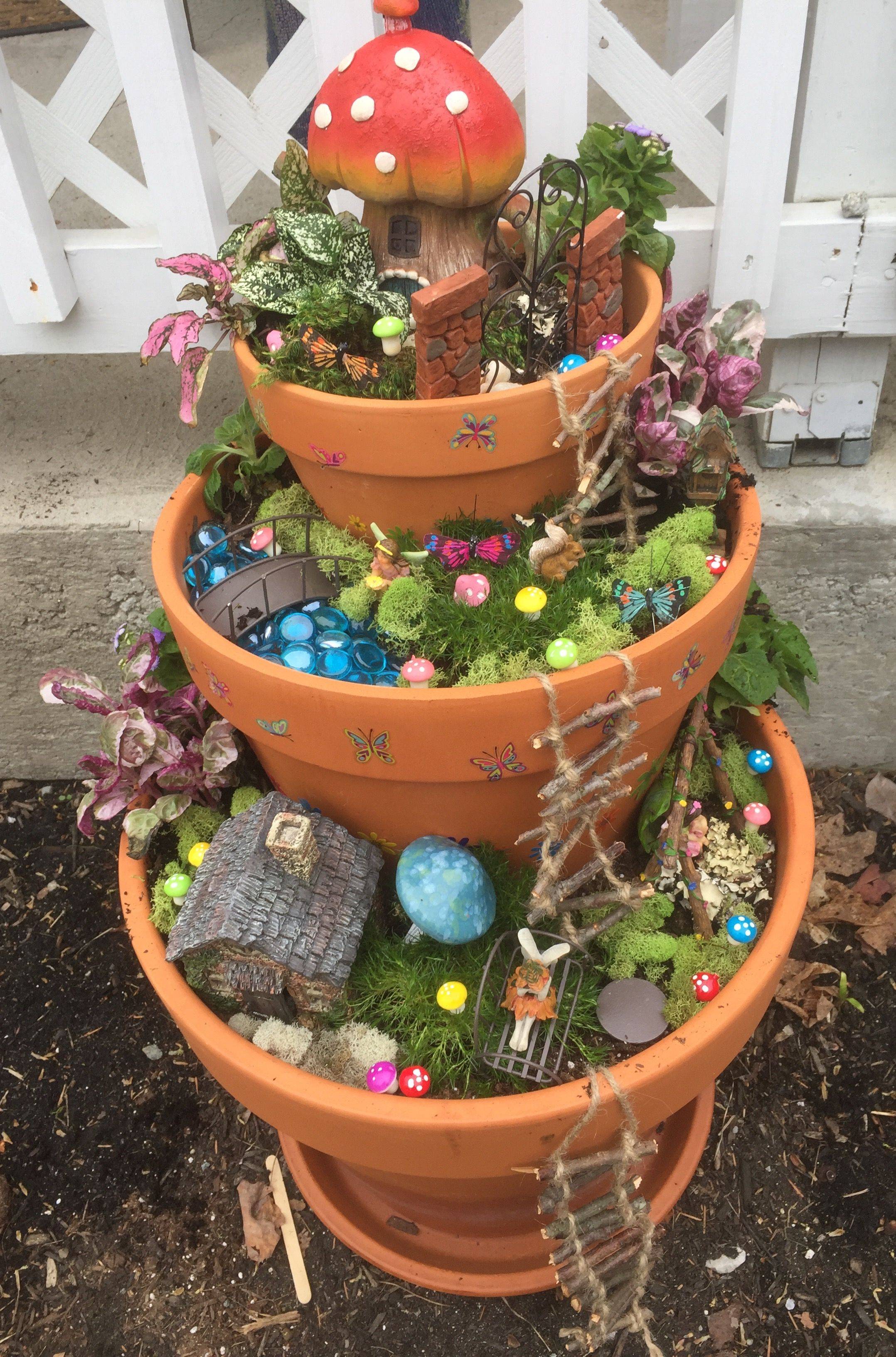 18 Flower Pot Fairy Garden Ideas You Should Check | SharonSable