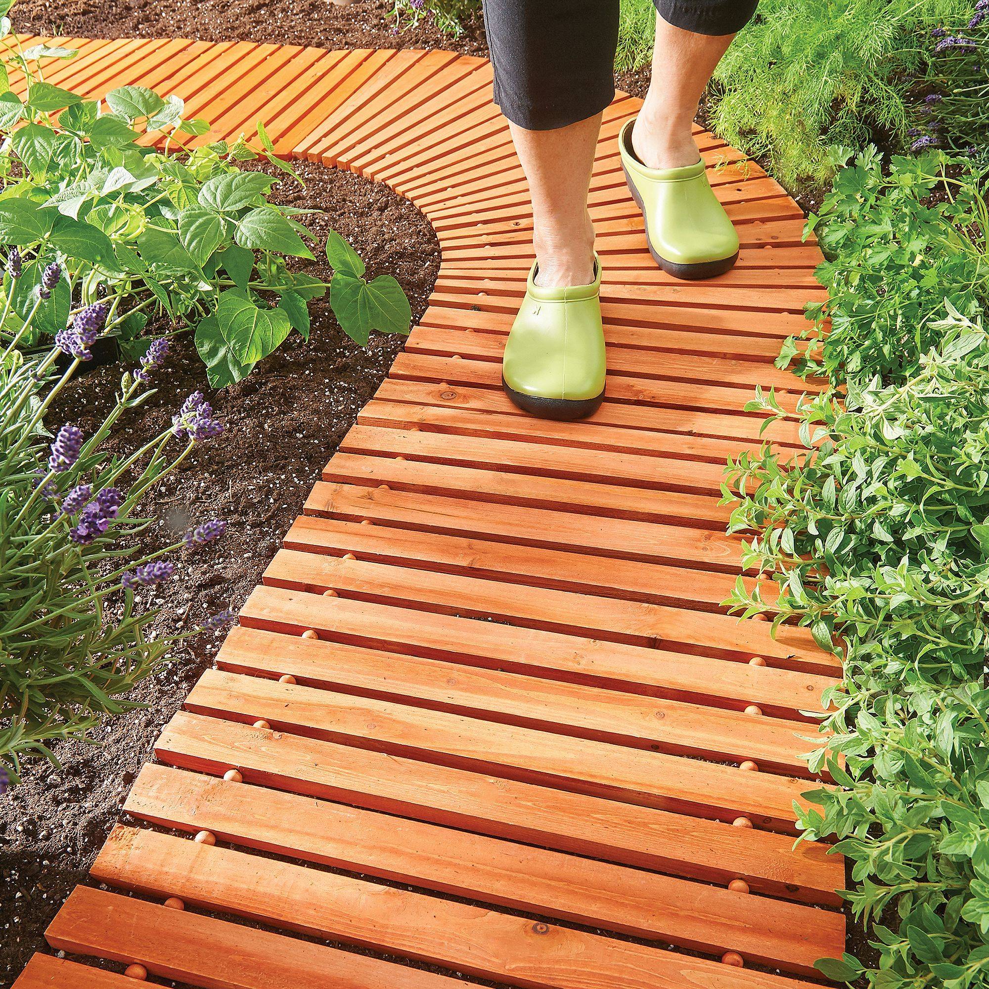 25 Wooden Walkway Garden Path Ideas You Gonna Love | SharonSable