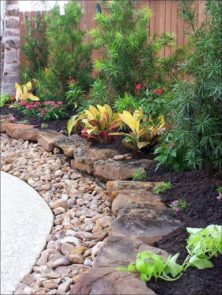19 Rock Garden Design Front Yard Ideas You Should Look | SharonSable