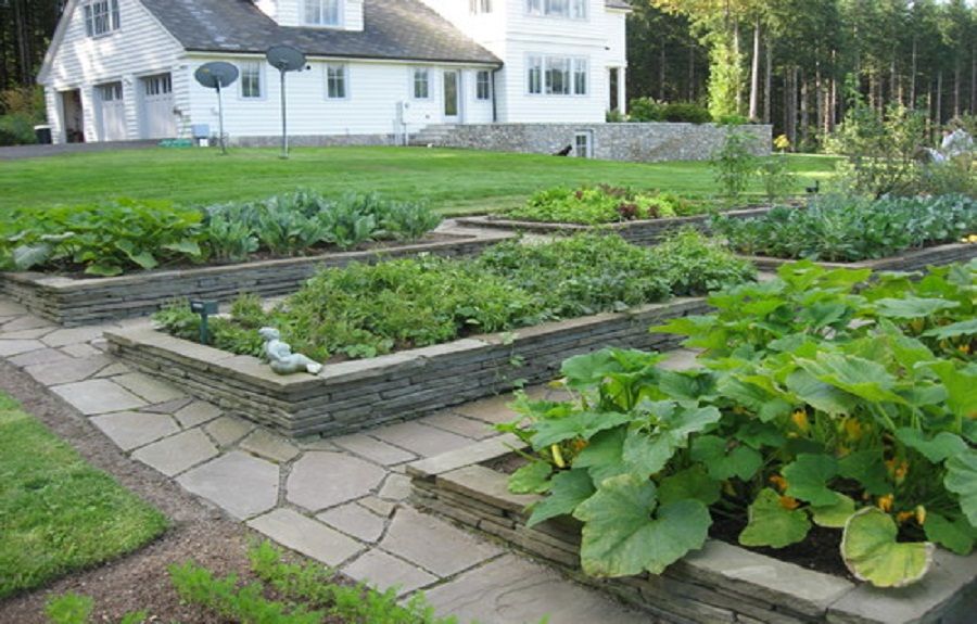 18 Stacked Stone Raised Garden Beds Ideas You Should Look | SharonSable