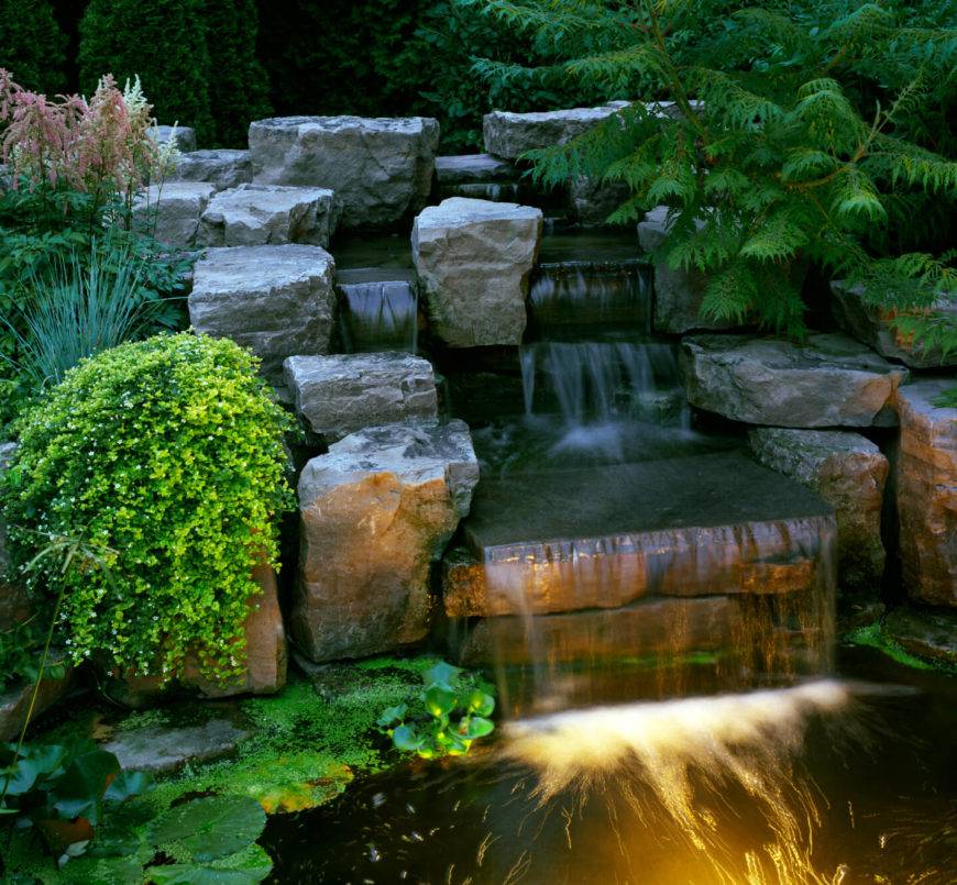 22 Backyard Garden Waterfalls Ideas You Must Look | SharonSable