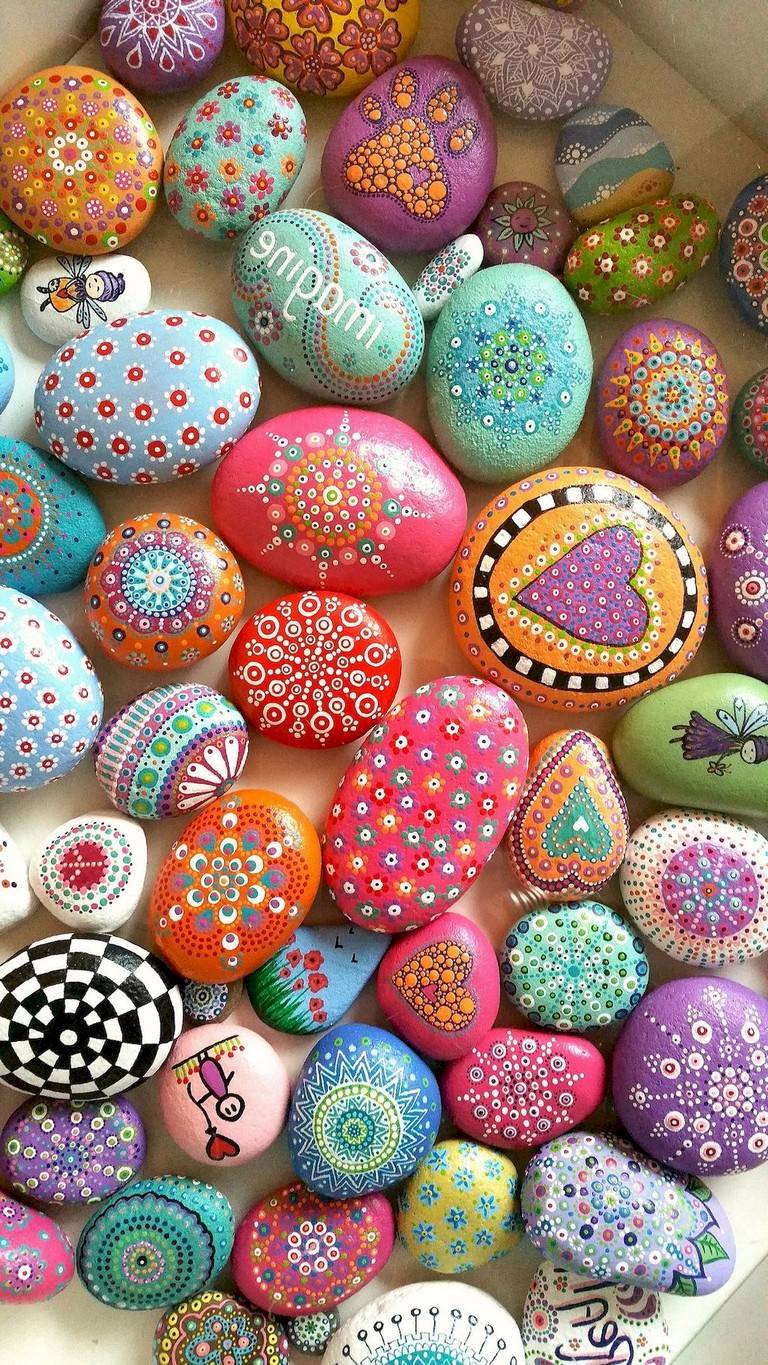 23 Inspirational Painted Rocks Garden Ideas You Gonna Love | SharonSable