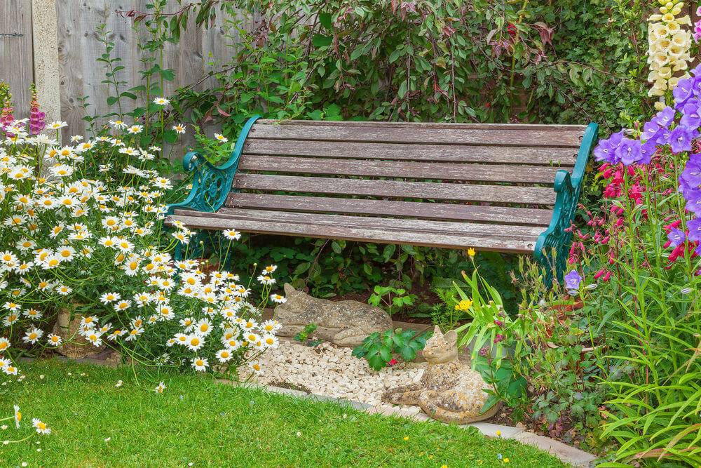 22 Flower Garden Bench Ideas To Try This Year | SharonSable