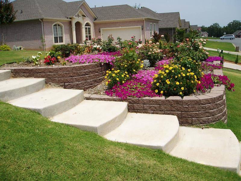 24 Small Sloping Garden Design Ideas You Must Look | SharonSable
