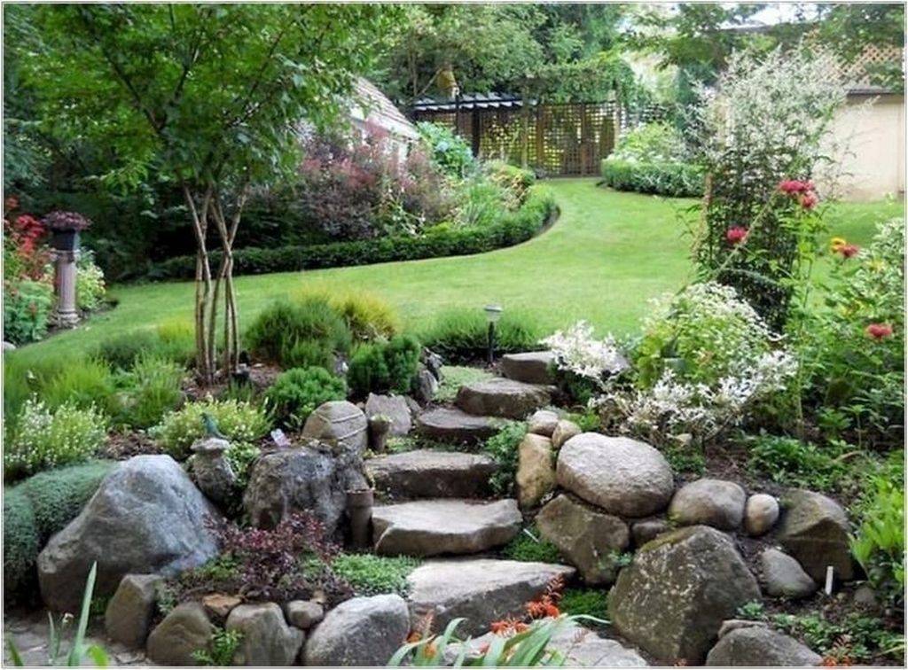 24 Small Sloping Garden Design Ideas You Must Look | SharonSable