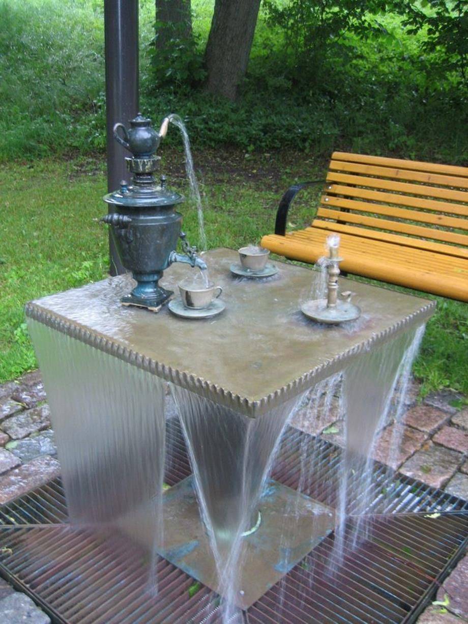 24 Unique Garden Water Fountains Outdoor Ideas Worth to Check | SharonSable