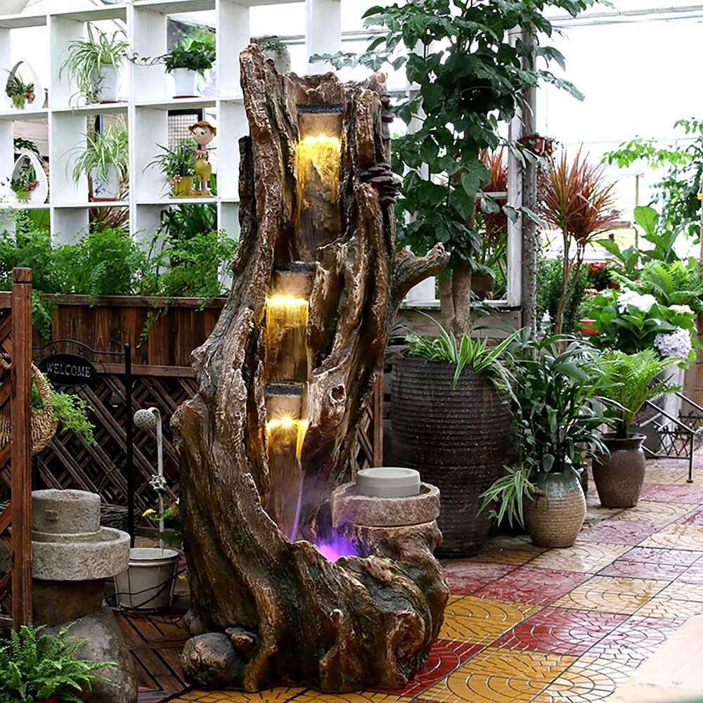 24 Unique Garden Water Fountains Outdoor Ideas Worth to Check | SharonSable