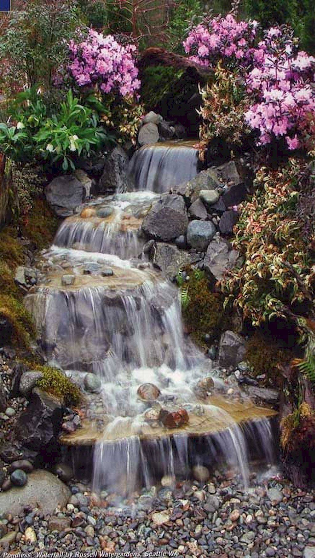 23 Small Garden Waterfall Design Ideas Worth to Check | SharonSable