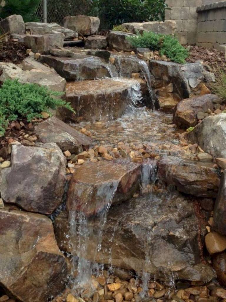 23 Small Garden Waterfall Design Ideas Worth to Check | SharonSable