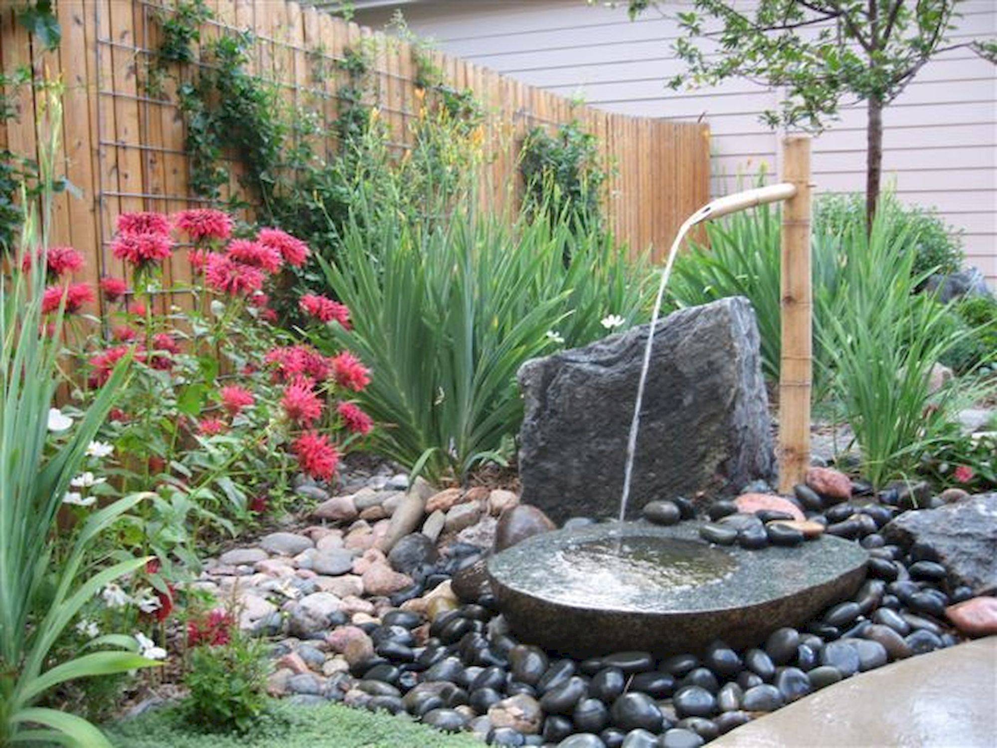 21 Japanese Small Garden Water Feature Ideas You Must Look | SharonSable