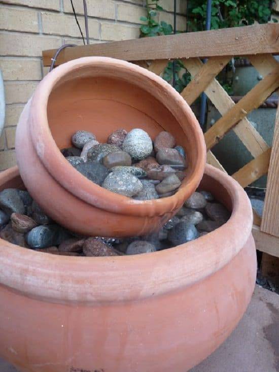 21 Garden Pot Water Feature Ideas You Should Look | SharonSable