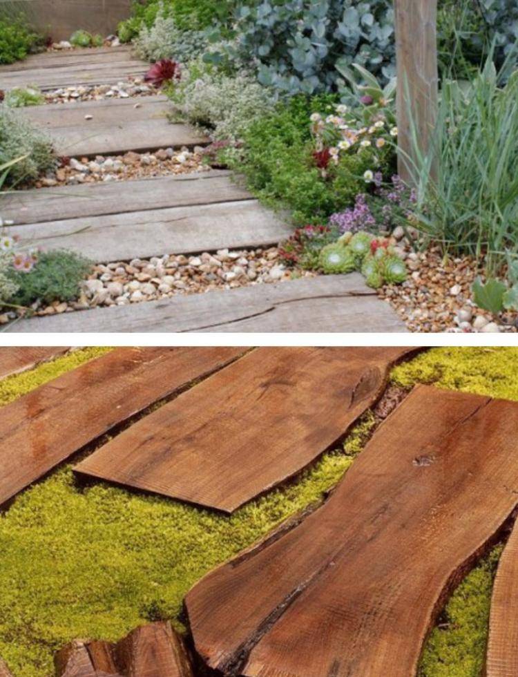 22 Wooden Garden Paths Ideas You Gonna Love | SharonSable