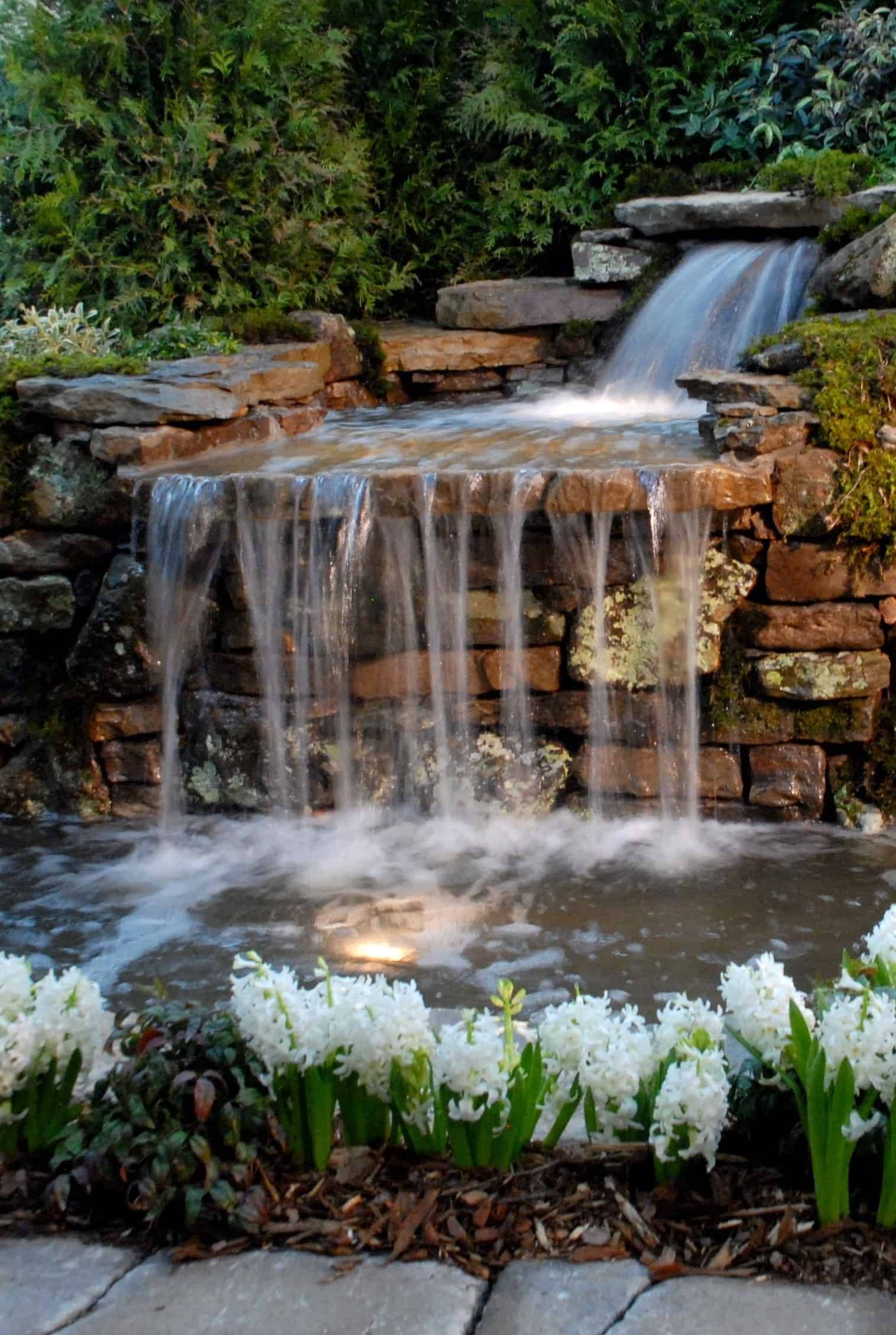 23 Water Garden Waterfall Design Ideas You Should Check | SharonSable