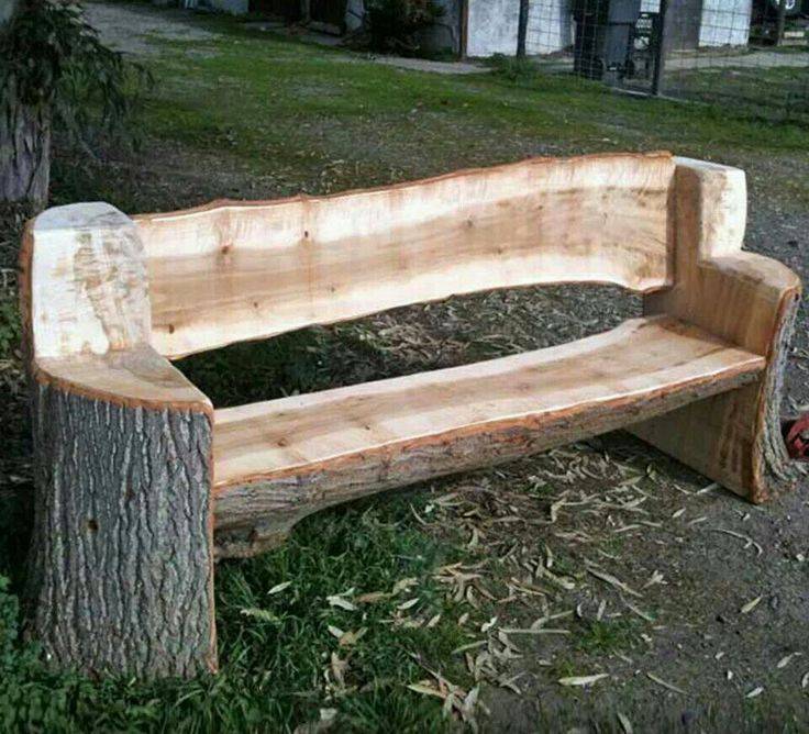 23 Rustic Log Garden Bench Ideas You Should Look | SharonSable