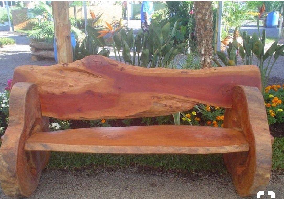 23 Rustic Log Garden Bench Ideas You Should Look | SharonSable