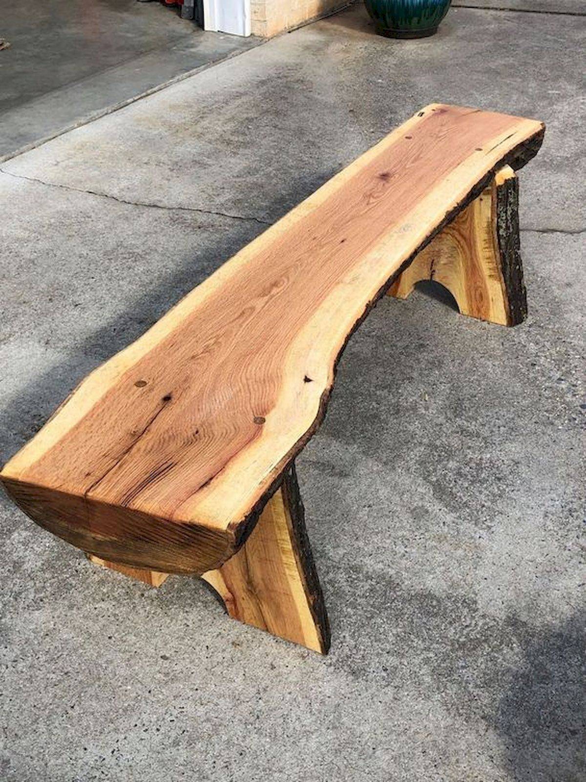23 Rustic Log Garden Bench Ideas You Should Look | SharonSable