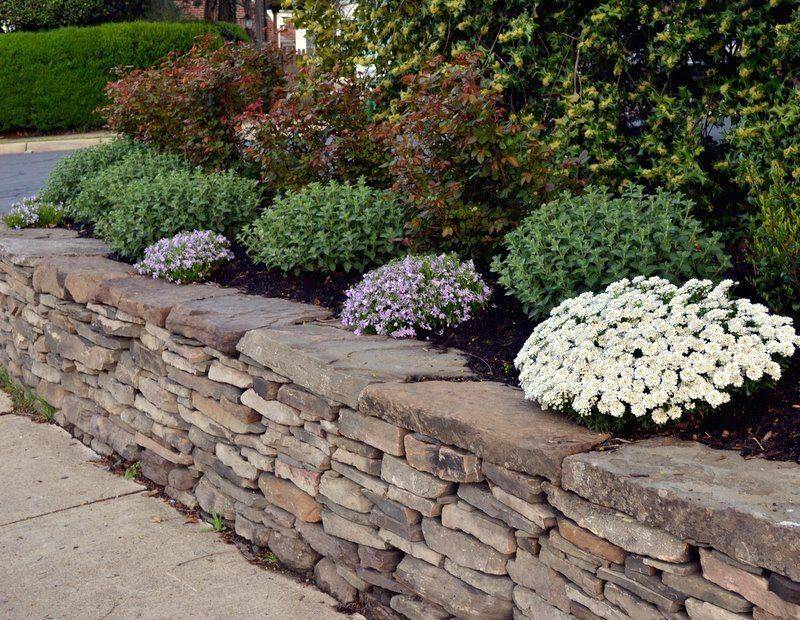24 Dry Stack Stone Wall Garden Ideas Worth a Look | SharonSable