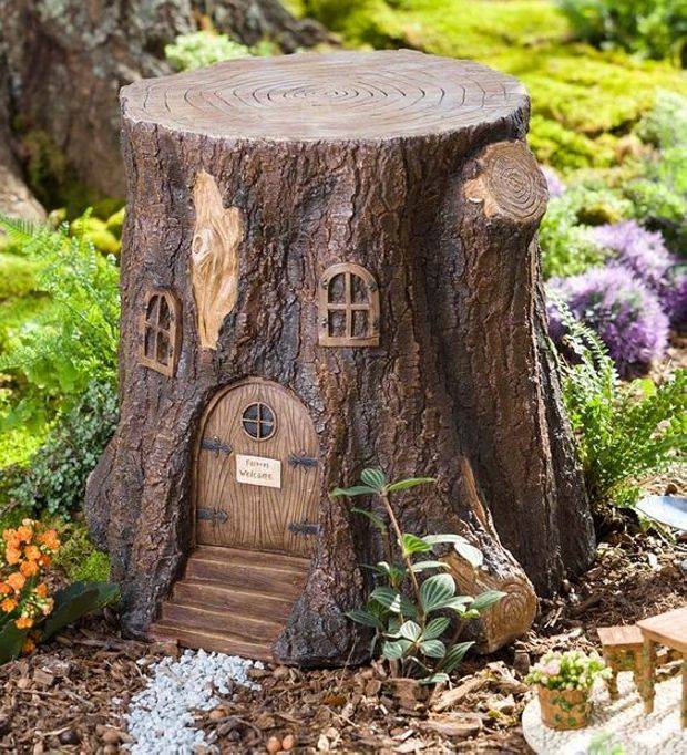21 Tree Stump Garden Ideas You Should Look | SharonSable