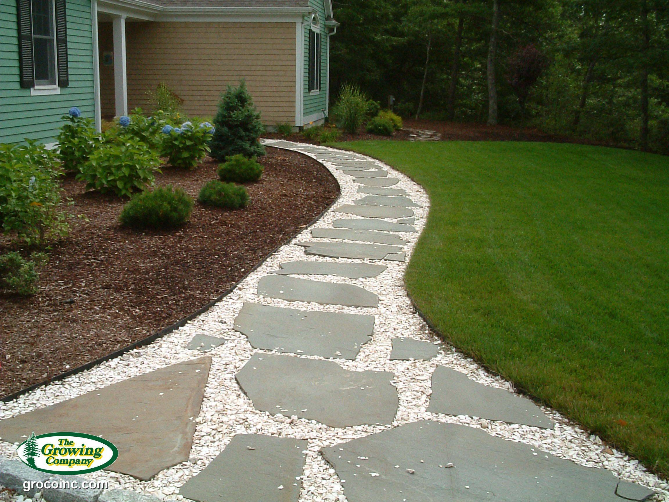 21 Garden Pathway Flagstone Ideas Worth to Check | SharonSable