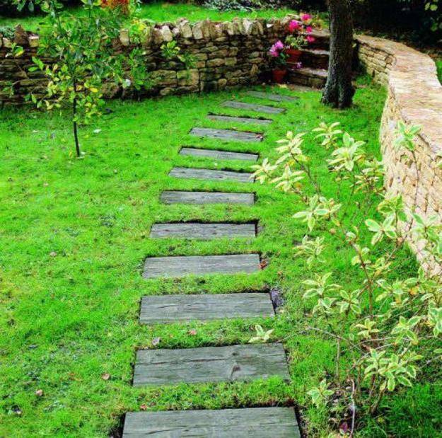 26 Wooden Garden Path Ideas Worth a Look | SharonSable
