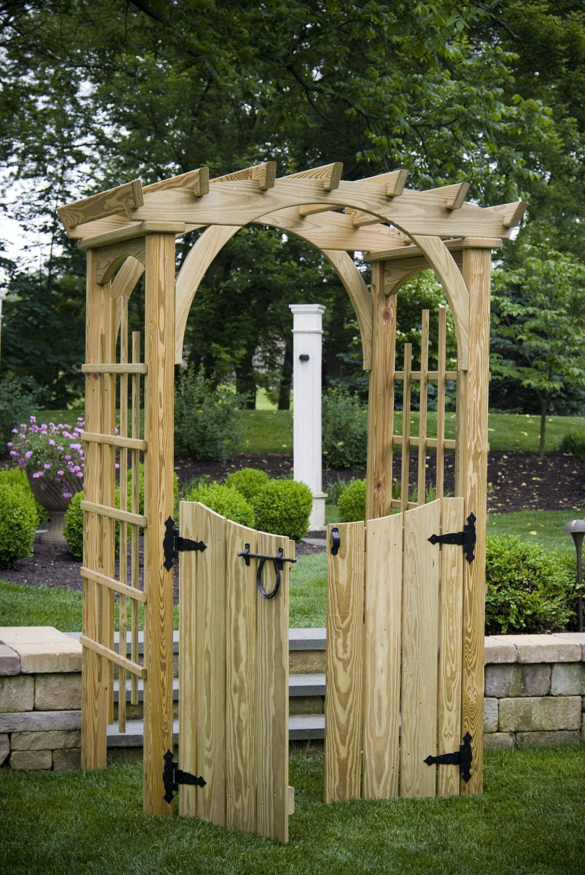19 Wooden Garden Arbor Ideas For This Year | SharonSable