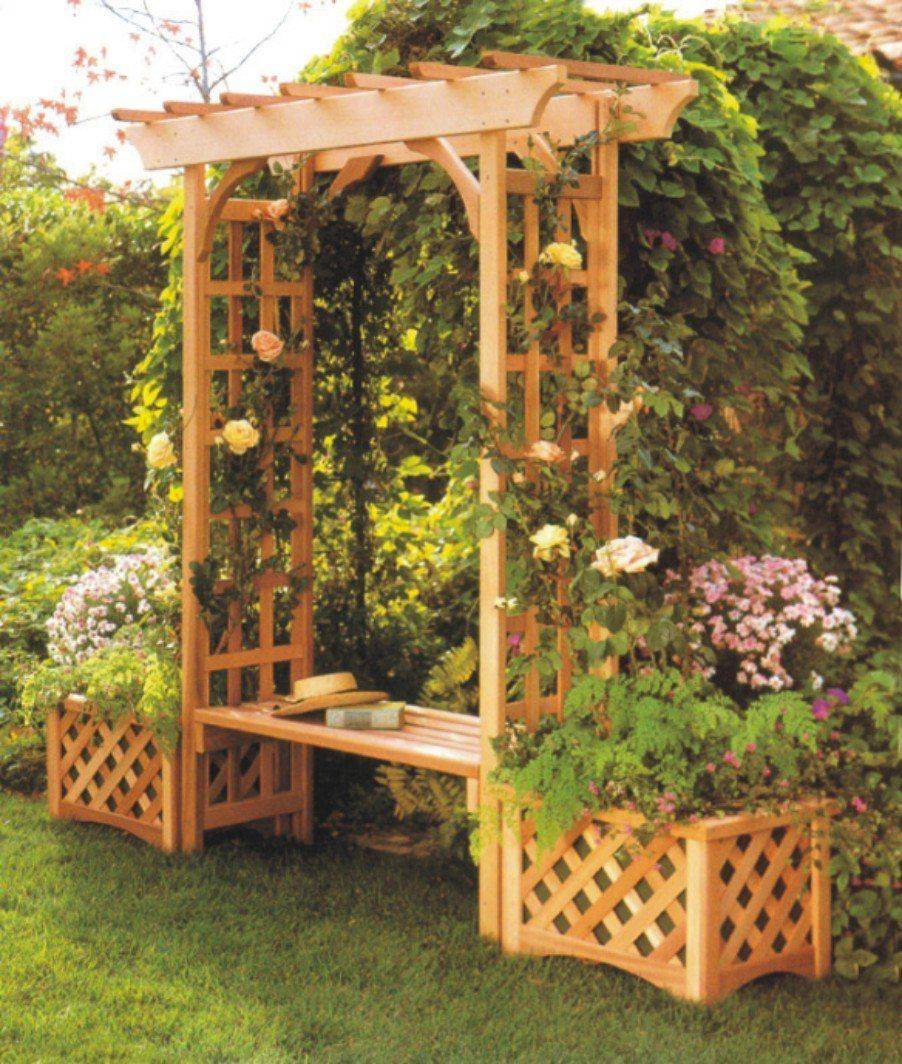 19 Wooden Garden Arbor Ideas For This Year | SharonSable
