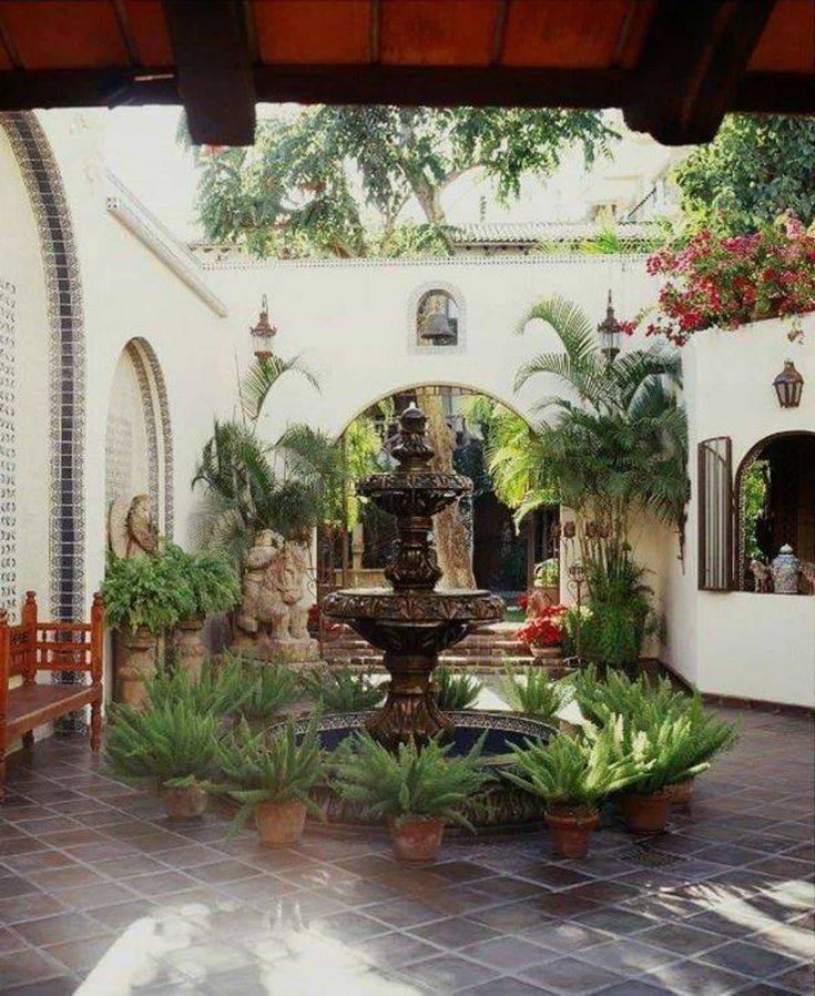 24 Spanish Courtyard Garden Ideas You Gonna Love | SharonSable