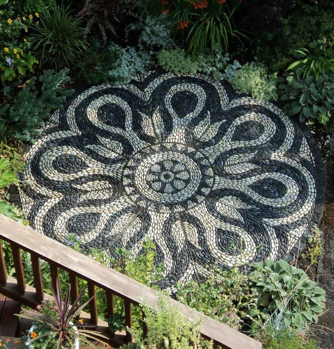 22 DIY Pebble Mosaic Garden Ideas You Gonna Love | SharonSable