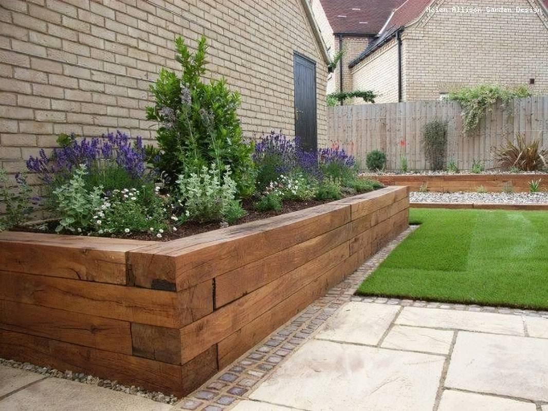 17 Wooden Garden Edging Ideas You Cannot Miss | SharonSable